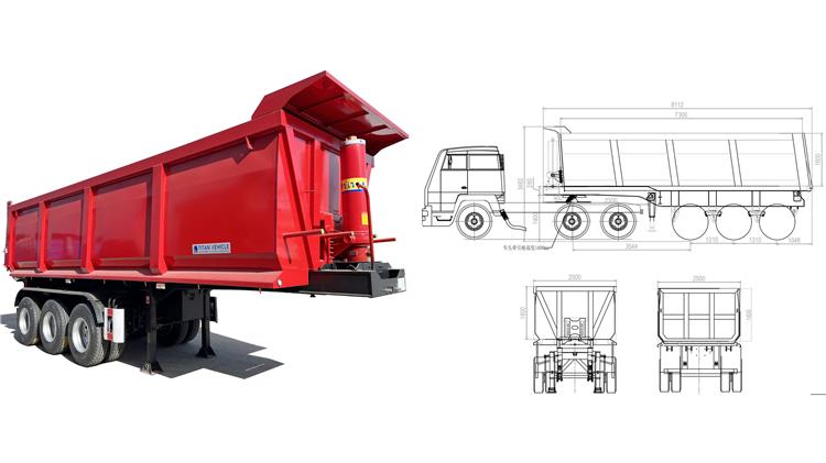 Henred Semi Tipper Trailer for Sale In Tanzania | Henred Fruehauf ...